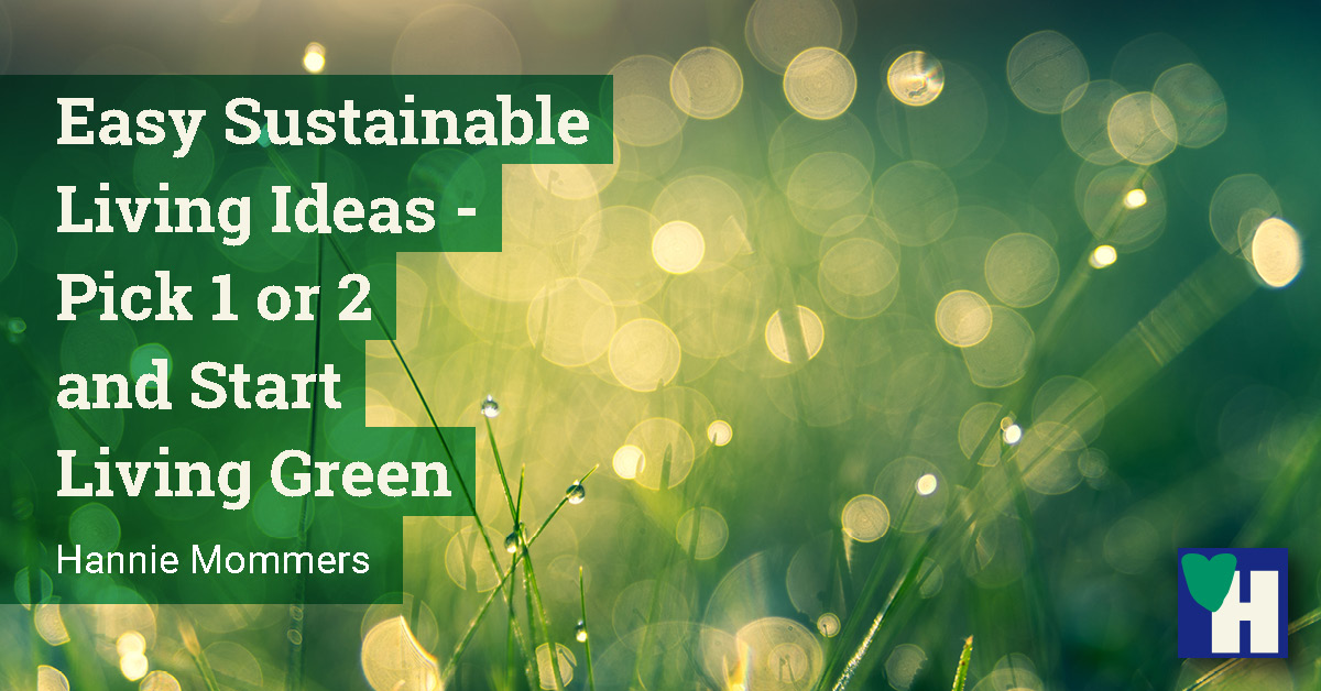 Easy Sustainable Living Ideas - Pick 1 or 2 and Start Living Green