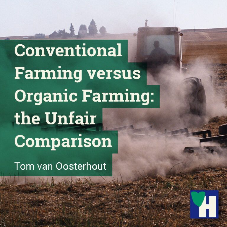 Conventional Farming versus Organic Farming, unfair comparison